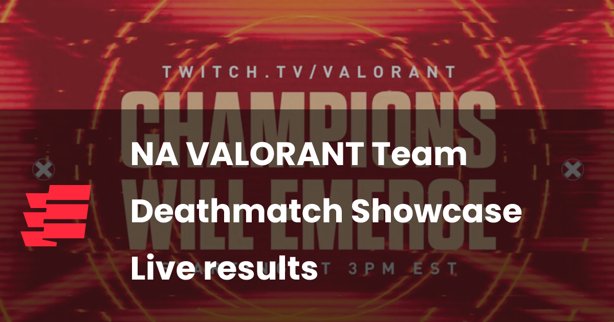 NA VALORANT Team Deathmatch Showcase Live results | esports.gg