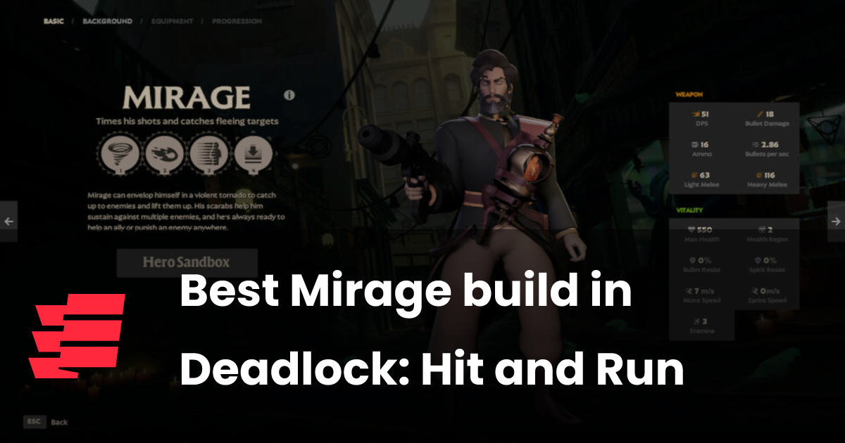 Best Mirage build in Deadlock: Hit and Run | esports.gg
