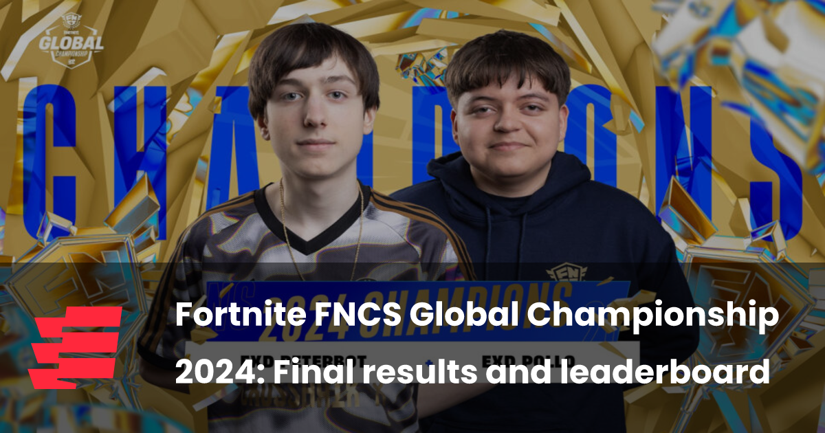 Fortnite FNCS Global Championship 2024: Final results and leaderboard | esports.gg